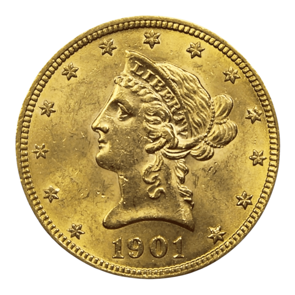 10 Dollars US Or Fin 900‰
